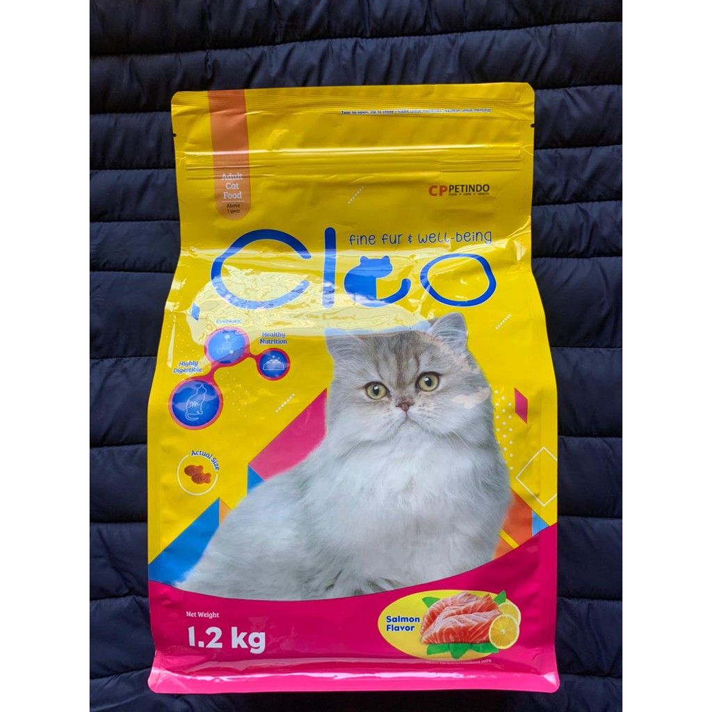 Jual CLEO ADULT Cat Food Fresh Pack 1.2 kg Salmon Flavor (Warna Pink ...