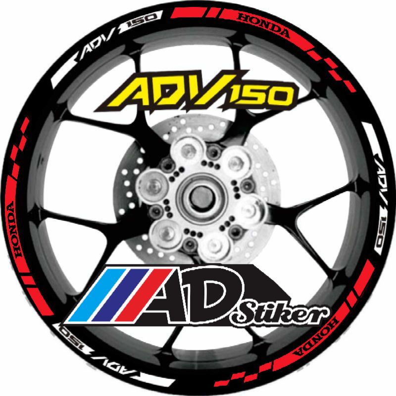 Jual CUTTING STIKER LIST VELG UNTUK HONDA ADV 150/160 TERBARU | Shopee ...