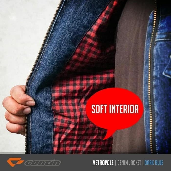Jual MOTOR-JAKET- JAKET CONTIN METROPOLE DENIM - HITAM, XL -JAKET-MOTOR ...