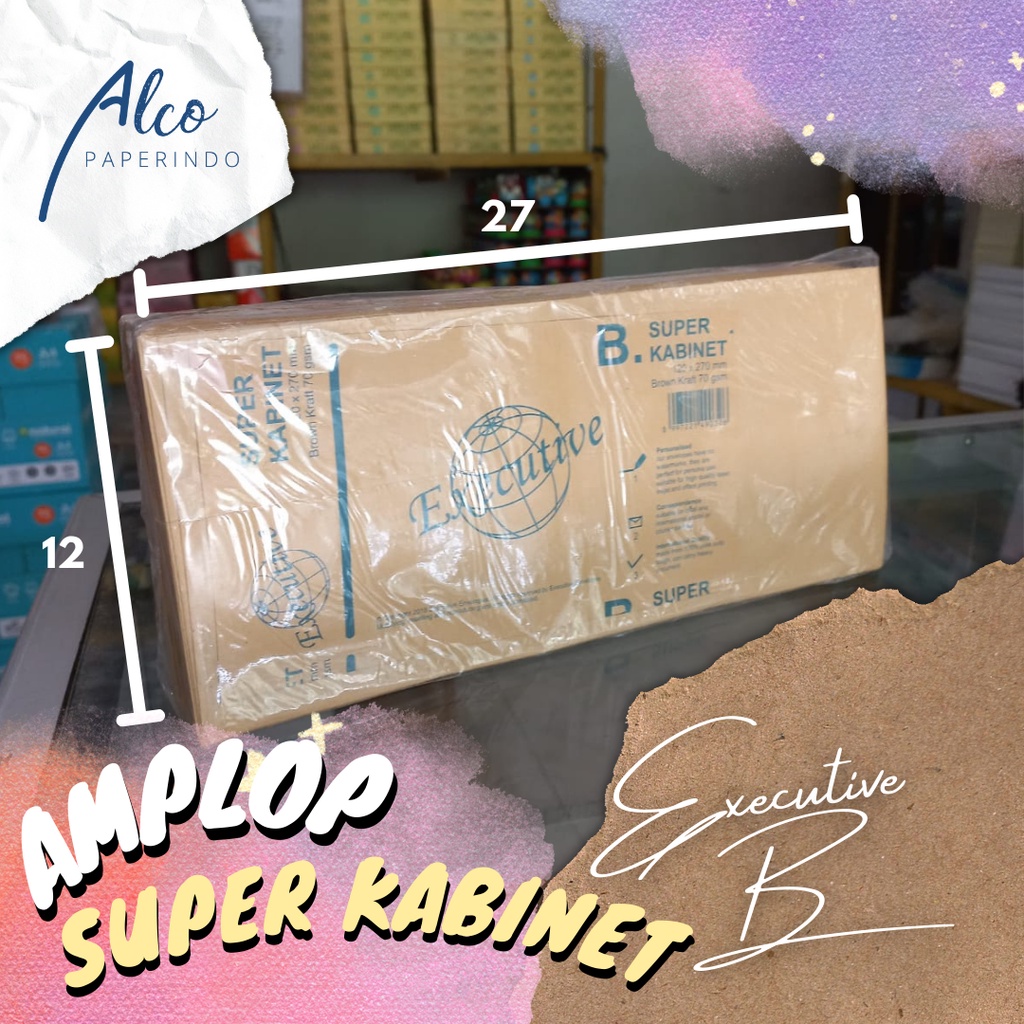 Jual Amplop Coklat Super Kabinet Executive B 12 x 27 isi 100 | Shopee ...