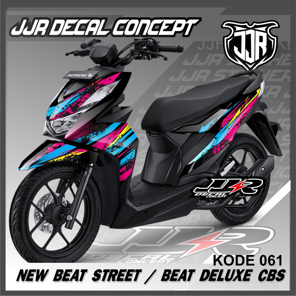 Jual Stiker New Beat street 2020-2022 full body, New Honda Beat deluxe CBS kode 061 | Shopee ...