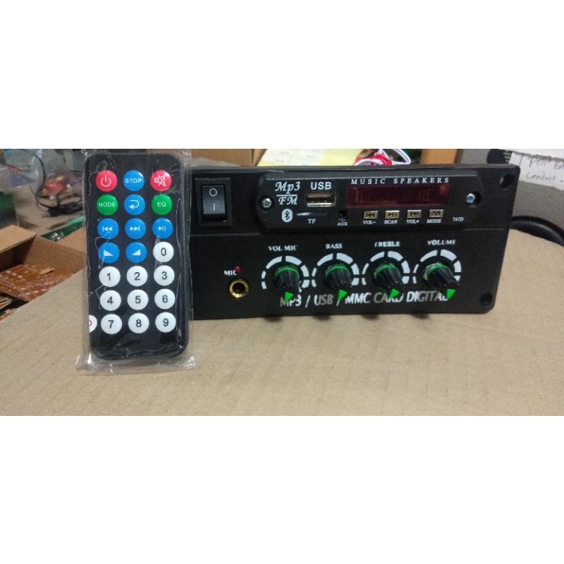 Jual COD kit rangkaian modul ampli speaker aktif plus USB bluetooth ...