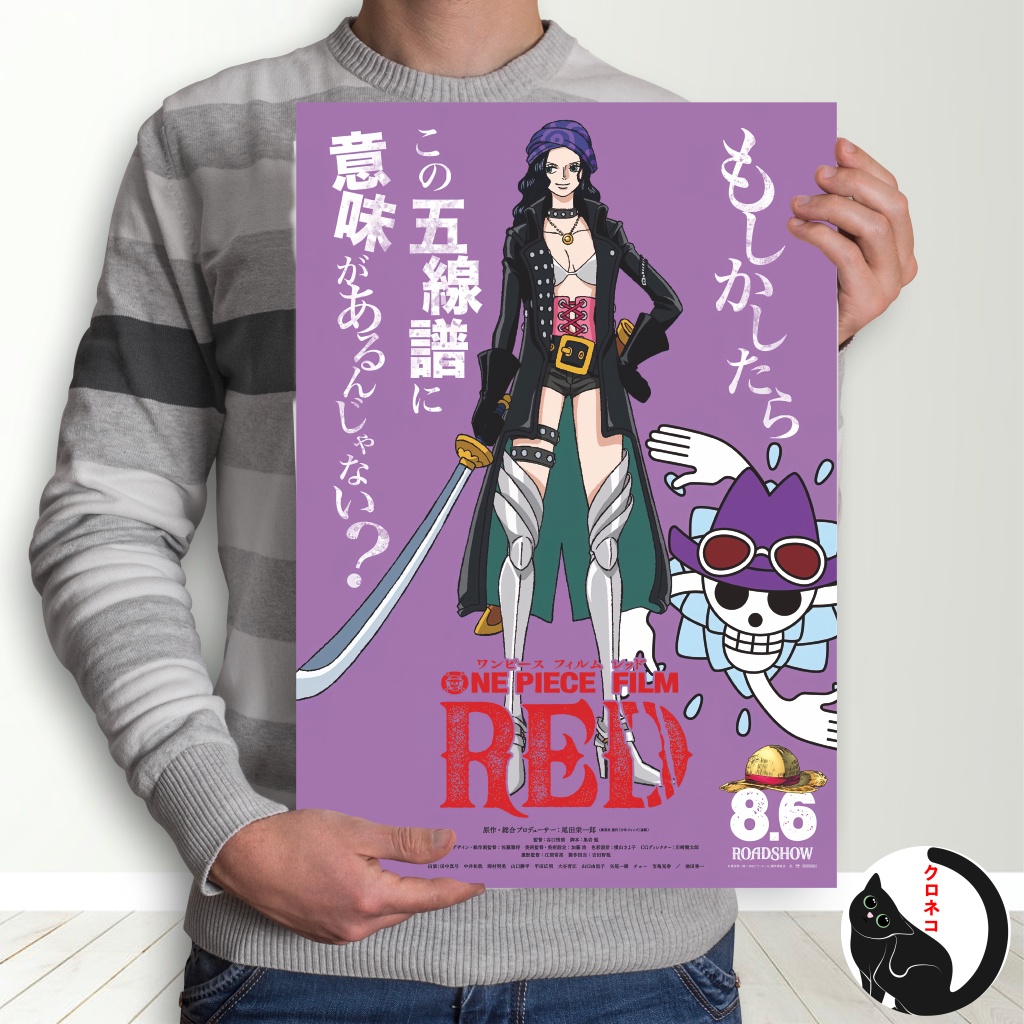Jual Poster Anime One Piece Film Red - Ukuran A3+ Luffy Zoro Sanji Nami ...