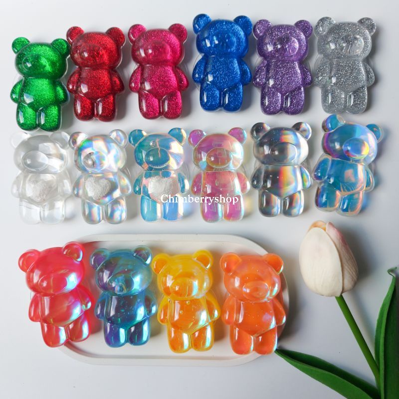 Jual [ READY STOCK ] aesthetic griptok gummy bear clear pop socket jelly beruang winnie the pooh ...