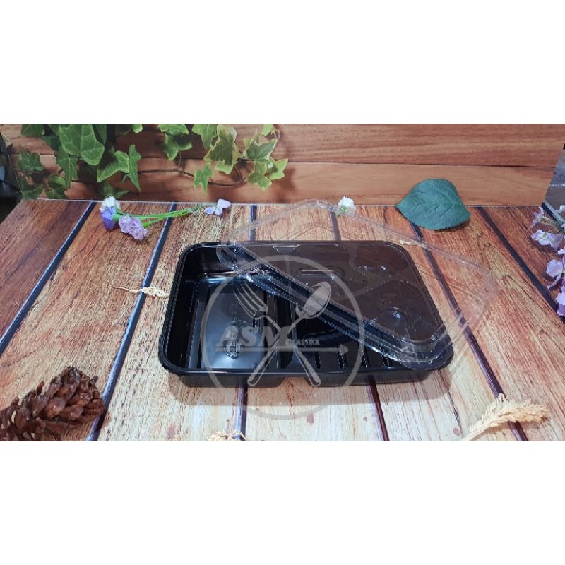 Jual MIKA BENTO HITAM SKAT 4 TP Lunchbox Mika/Food Container/Kotak ...