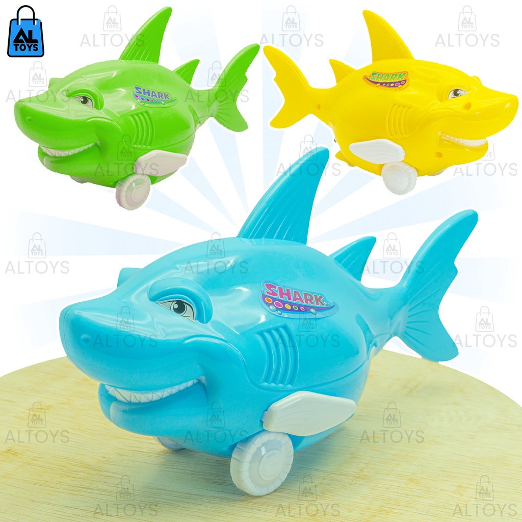Jual Baby Shark Tarik Mainan Ikan Hiu Tarik Bisa Berjalan Dan Ada Lampu ...