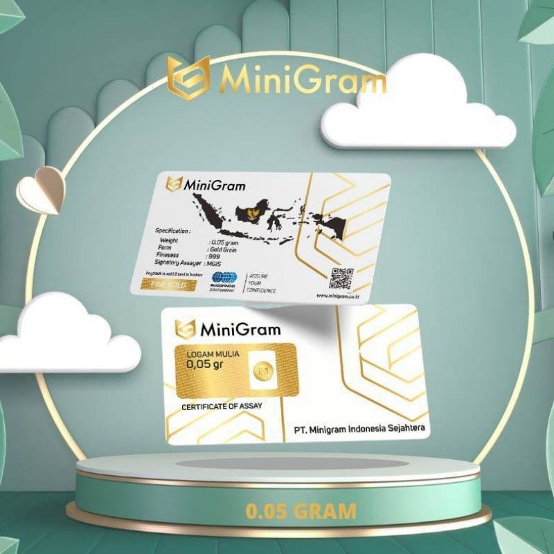 Jual Logam Mulia 0.05 gr Minigram | Emas Keping | Fine Gold | Shopee ...