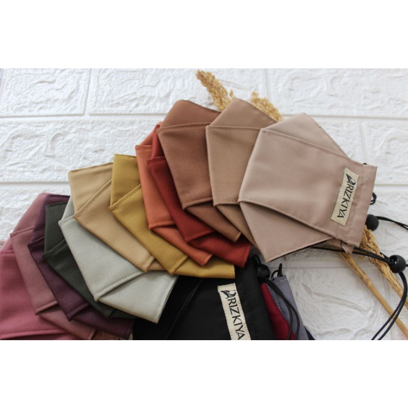 Jual MASKER 3D KAIN (STOPPER+TALI KARET BULAT) | Shopee Indonesia