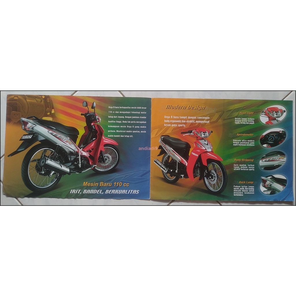 Jual BROSUR SEPEDA MOTOR YAMAHA VEGA R 110CC | Shopee Indonesia
