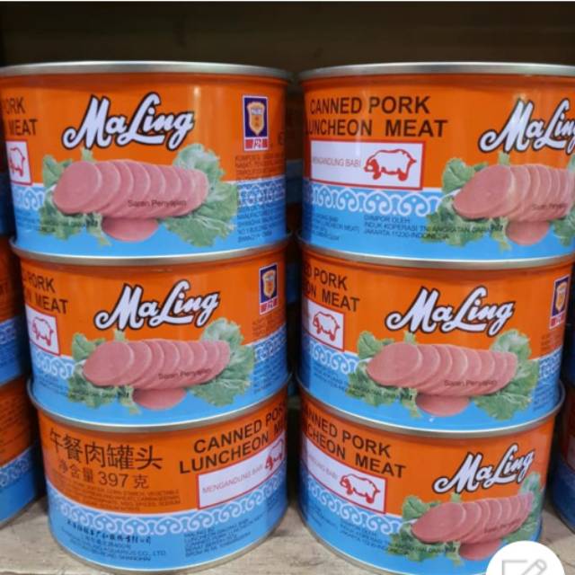 Jual ma ling daging kaleng 397 g | Shopee Indonesia