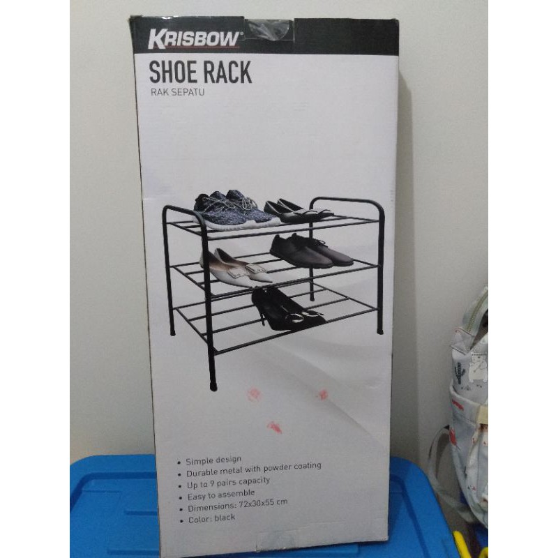 Jual Rak sepatu Krisbow ace hardware 3 tingkat/ shoe rack | Shopee ...