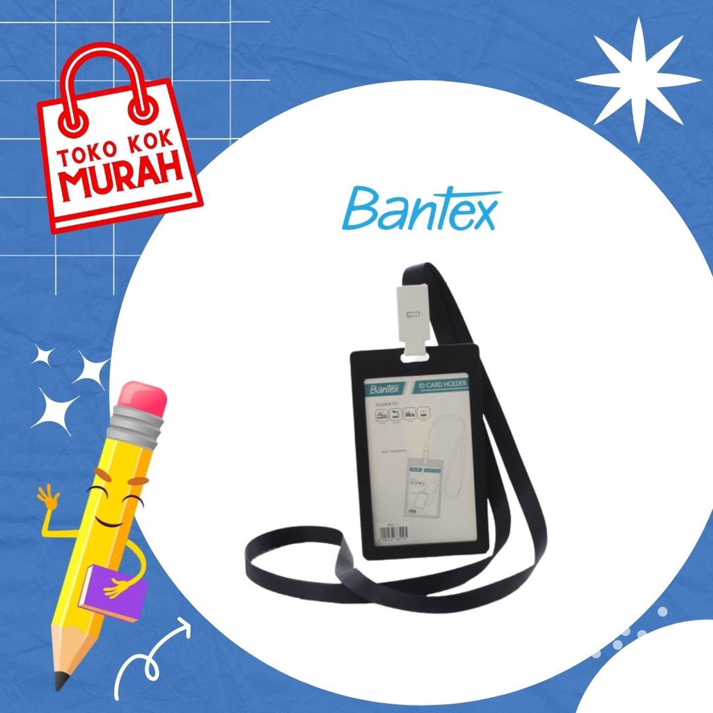 Jual Bantex ID Card Holder Lanyard Portrait 8865 | Shopee Indonesia