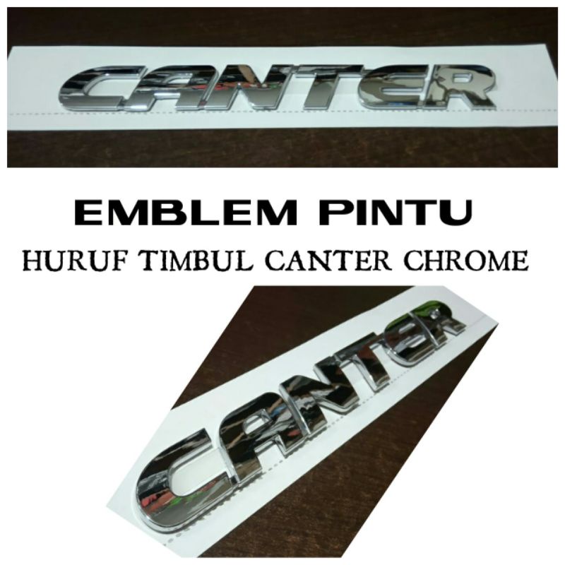 Jual Emblem Logo Pintu Tulisan Canter Chrome | Shopee Indonesia