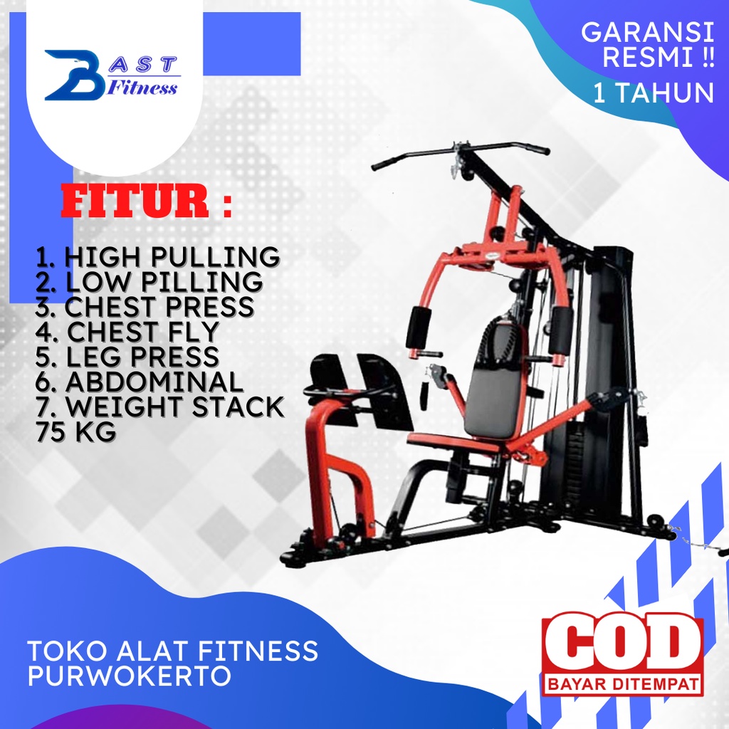 Jual Alat Olahraga Home Gym 1 Sisi TL 014 Total Fitness Purwokerto ...