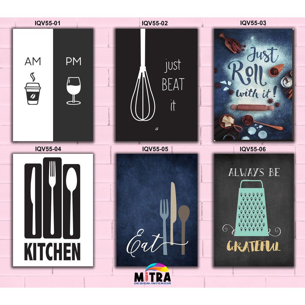 Jual Hiasan Dinding Minimalis Dapur Kitchen Dekorasi Pajangan Rumah ...