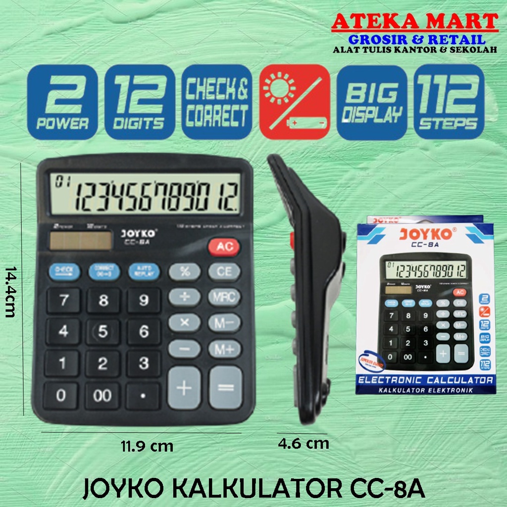 Jual JOYKO CALCULATOR CC-8A/KALKULATOR DAGANG | Shopee Indonesia