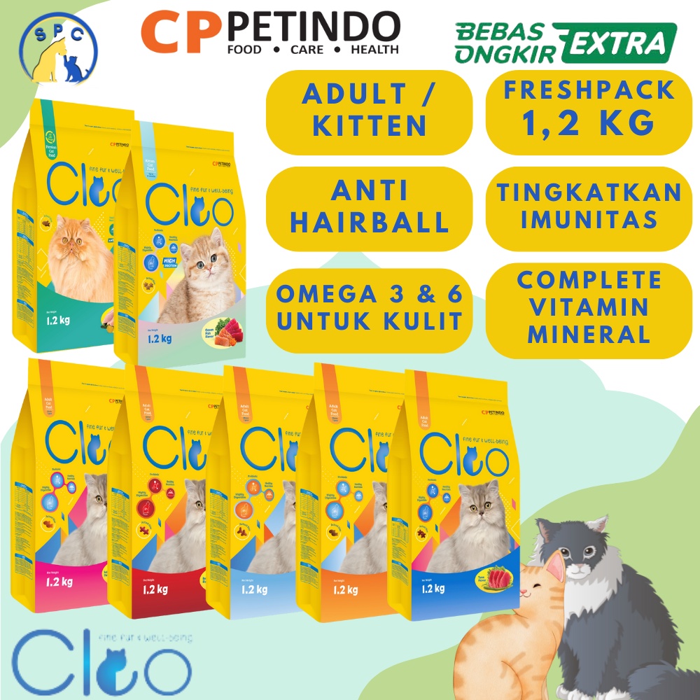 Jual CLEO 1,2 Kg CLEO Cat Food Makanan Kucing CLEO Freshpack 1,2 Kg ...