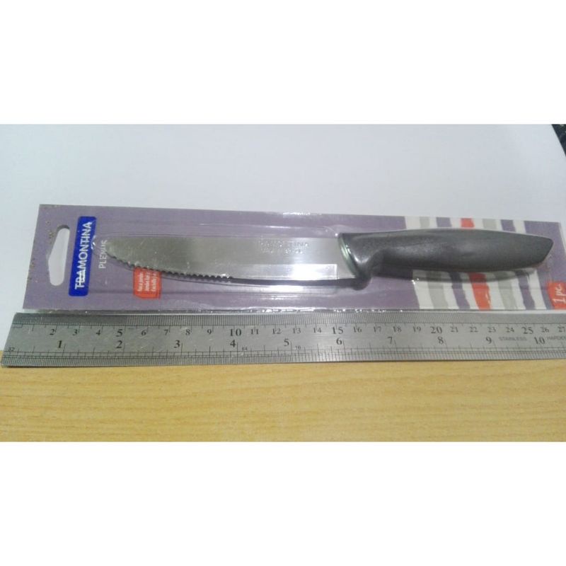 Jual TRAMONTINA Jumbo Steak Knife Pisau Steak 5" 23421/105 Hitam ...