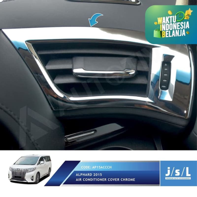 Jual All New Alphard Cover List AC Krom JSL / Air Cond Cover Chrome ...
