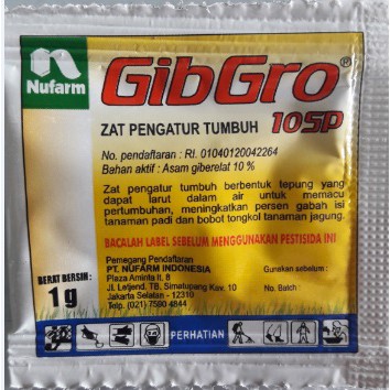Jual Zat Pengatur Tumbuh Tanaman Gib Gro Giberelin / Giberelat @ 1 Gram ...