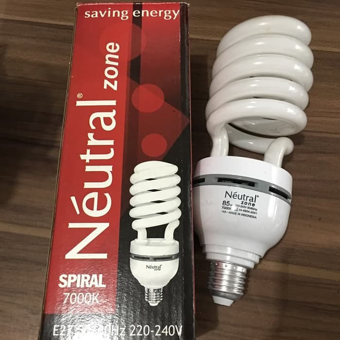Jual Lampu Spiral Jumbo Terang Neutral 45W 45 Watt 7000K | Shopee Indonesia