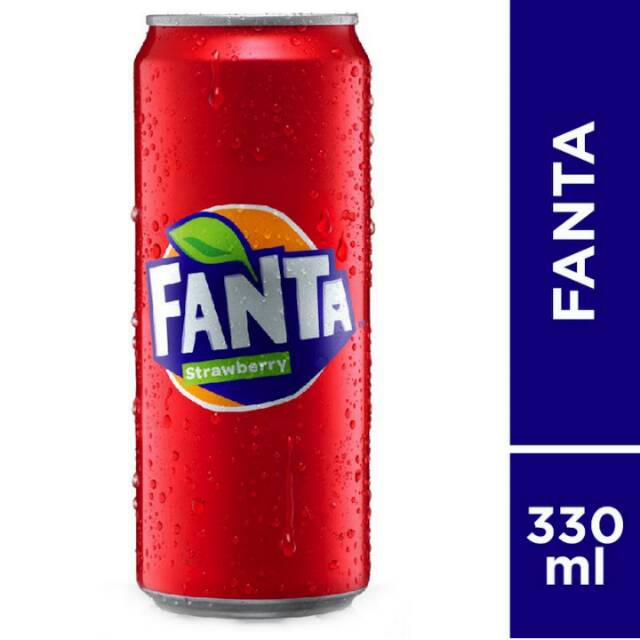 Jual Fanta Strawberry Can 330ml barcode 8992761111045 | Shopee Indonesia