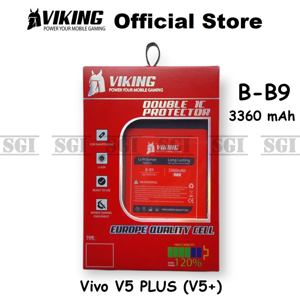 Jual Baterai VIKING Double Power Vivo V5 PLUS V5+ B-B9 BB9 Batrai ...