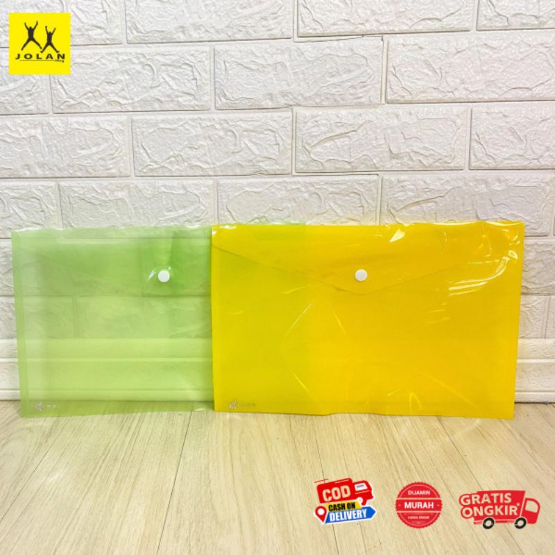 Jual Map Plastik Kancing Folio F4 | Shopee Indonesia