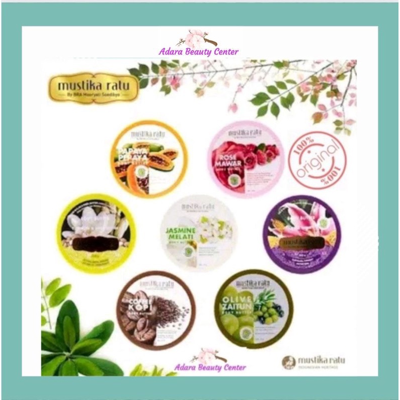 Jual MUSTIKA RATU BODY BUTTER & SCRUB ZAITUN.PEPAYA,KOPI,LILY HONEY ...