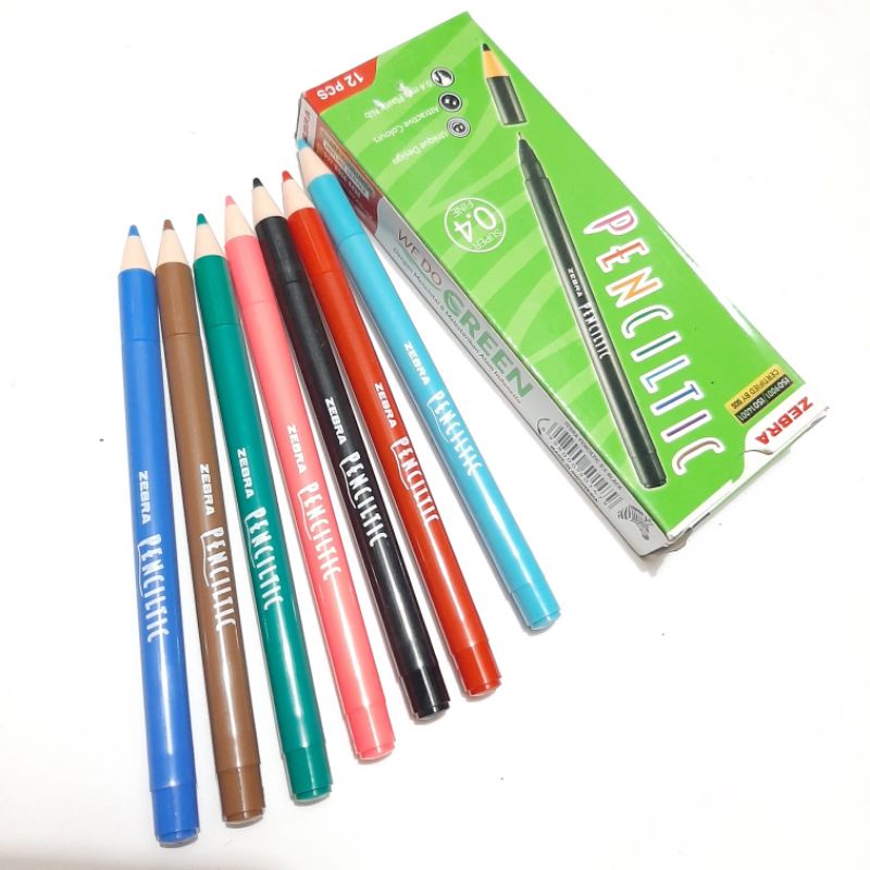 Jual PULPEN / BOLPOIN / BOLPEN MERK ZEBRA PENCILTIC 8 WARNA | Shopee ...