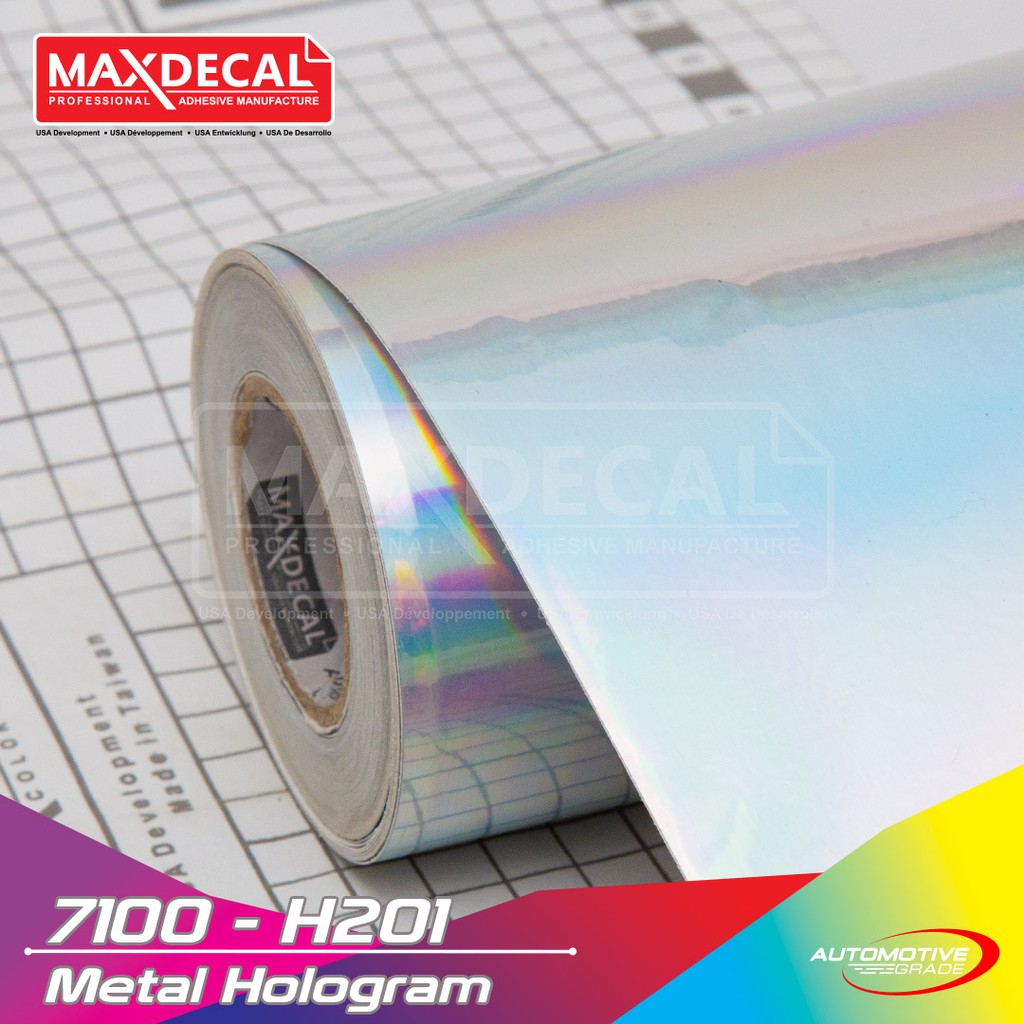Jual Stiker Max Decal Pelangi - Sticker Maxdecal Metal Hologram Lebar ...