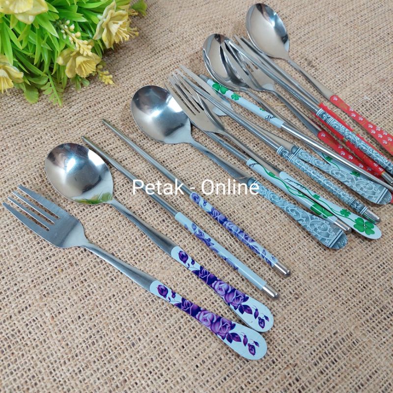 Jual 50 Pcs, Sendok Set Sakura/ Sendok Cantik || Tanpa Kemasan | Shopee ...