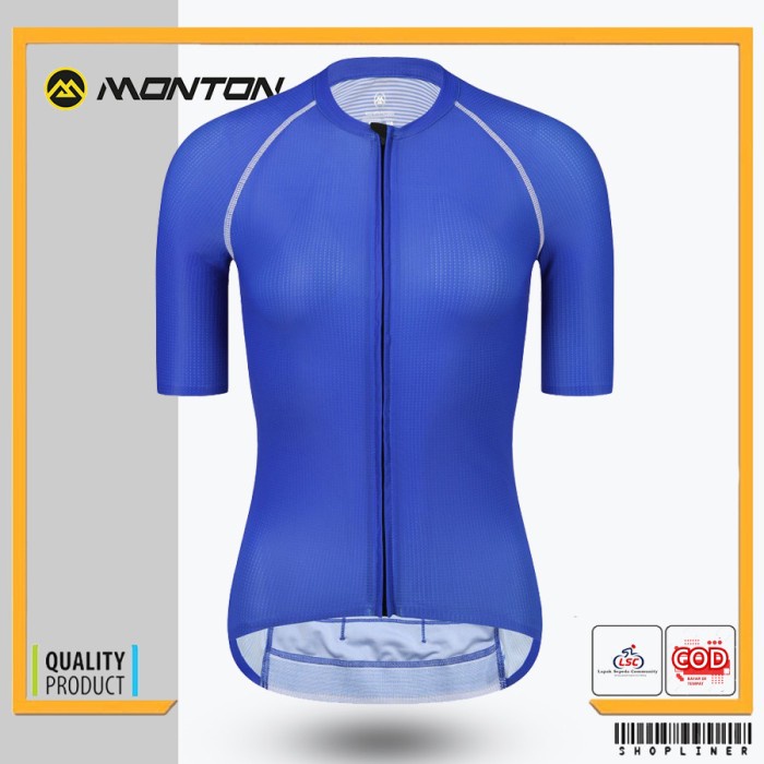 Jual Jersey Sepeda Monton Women Pro Sho Sheng Blue Cycling Jersey ...