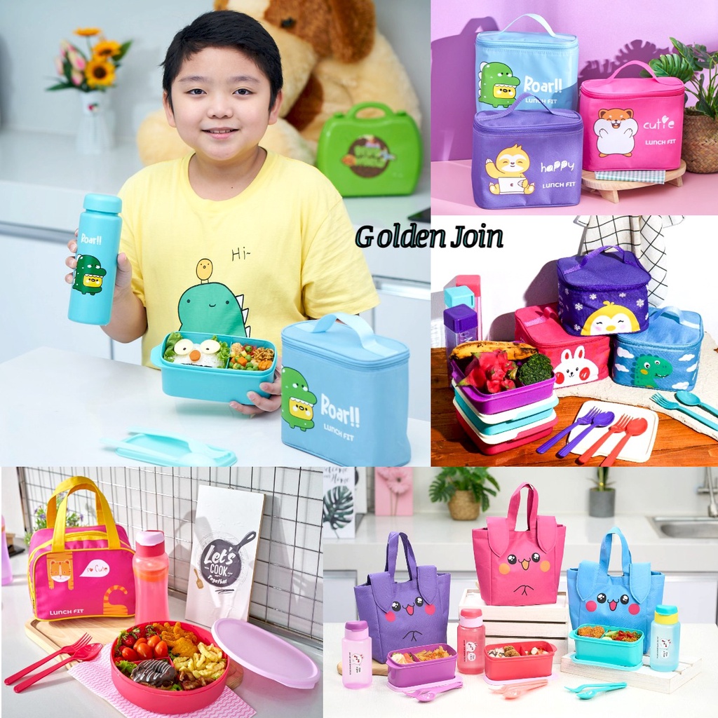 Jual Kotak Makan Anak / Lunchbox Set Kit / Kotak Bekal Set | Shopee Indonesia