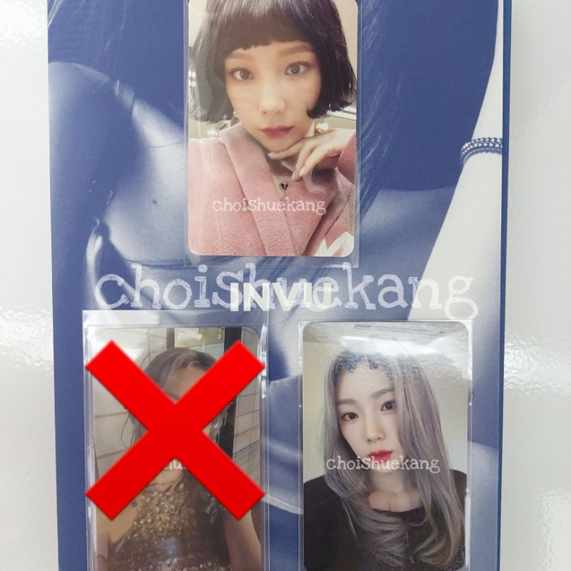 Jual ️Booked ️ Album INVU Blue Version, PC Photocard Taeyeon : PC Album ...