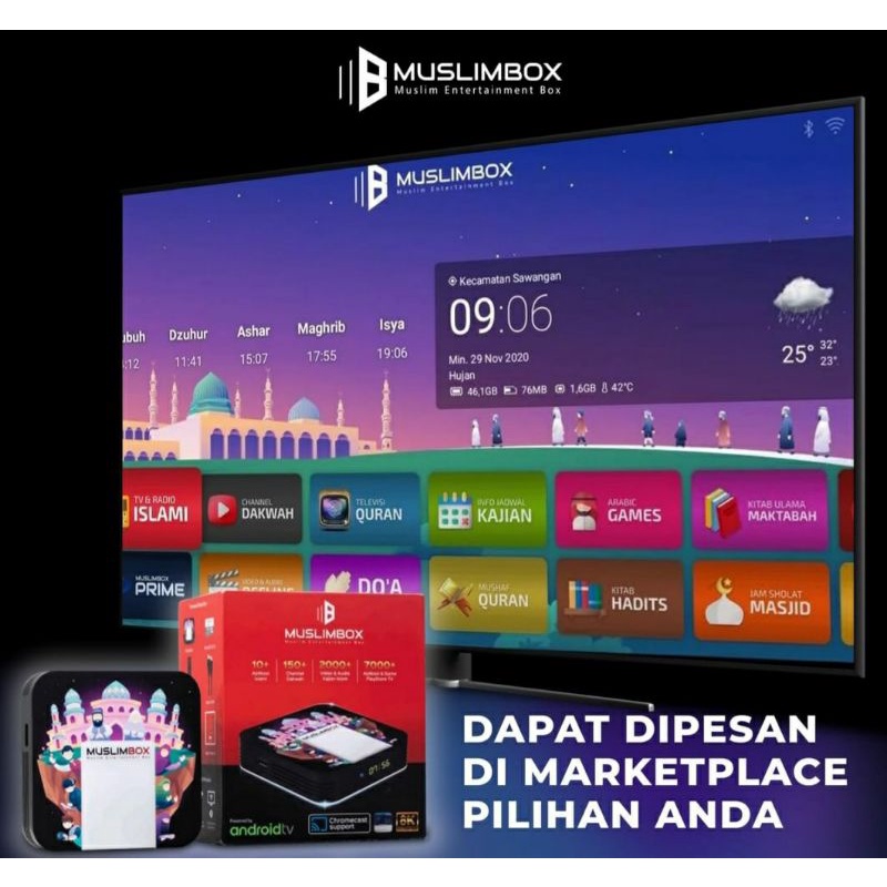 Jual Muslim Box | Ubah TV biasa jadi Smart MuslimTV Channel & Konten ...