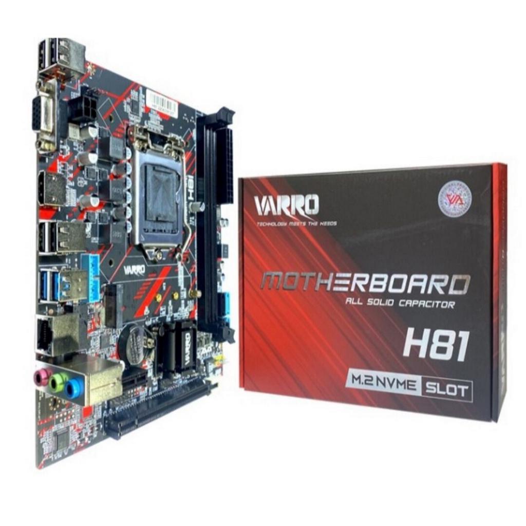 Jual Motherboard H81 Varro MOBO PC Intel Socket LGA 1150 Mainboard Varro H81 Support Intel Gen 4 ...
