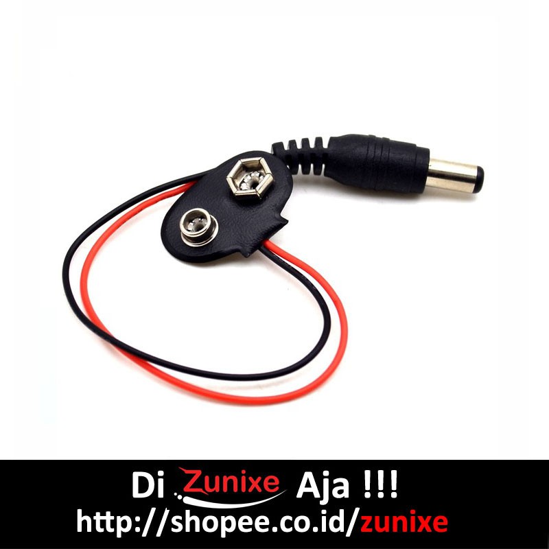 Jual BATTERY 9V CLIP BATERAI KLIP ARDUINO | Shopee Indonesia