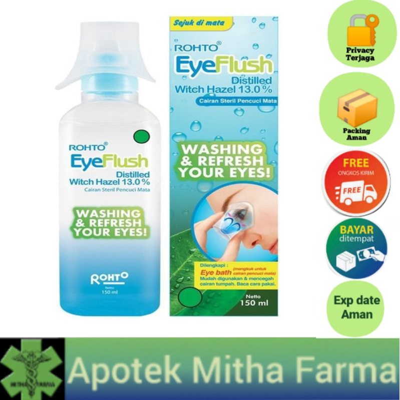 Jual ROHTO EYE FLUSH 150 ML / PENCUCI MATA STERIL | Shopee Indonesia