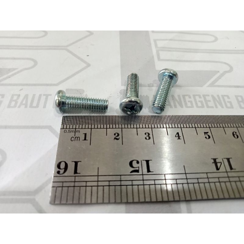 Jual 10 PCS Baut JP M5x15 / JP M5 Obeng Plus Kepala Bulat 1,5cm | Shopee Indonesia