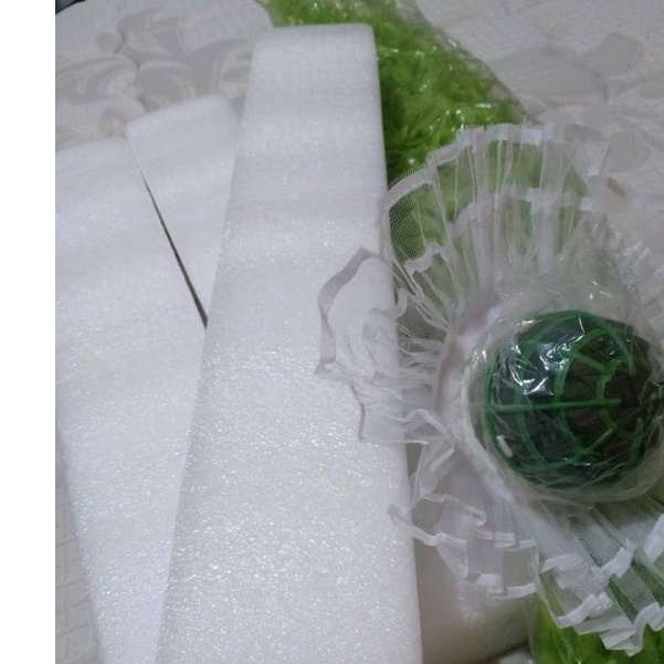 Jual Busa bunga elastis kotak 1 meter putih / busa bunga / backdrop ...