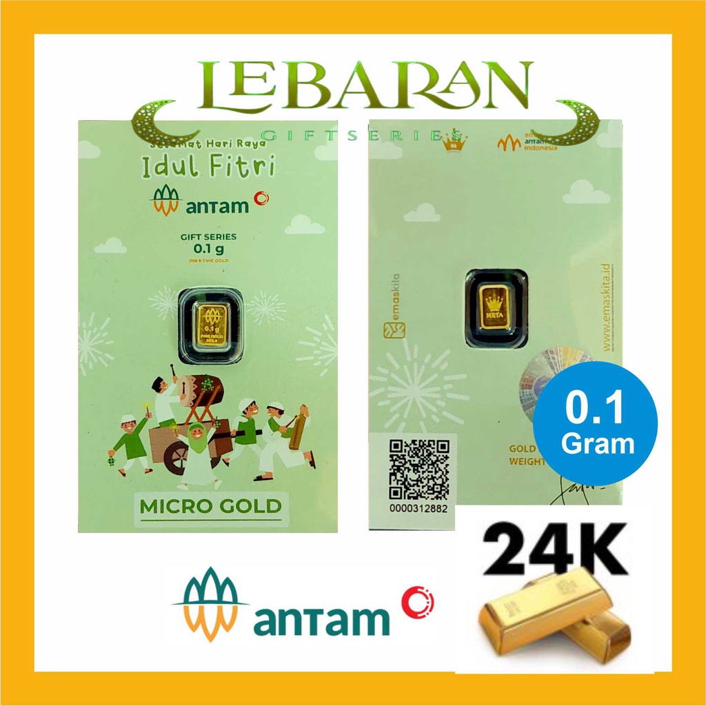 Jual LM EMAS LOGAM MULIA ANTAM 0,1 0.1 GRAM HARTADINATA EMAS KITA IDUL ...