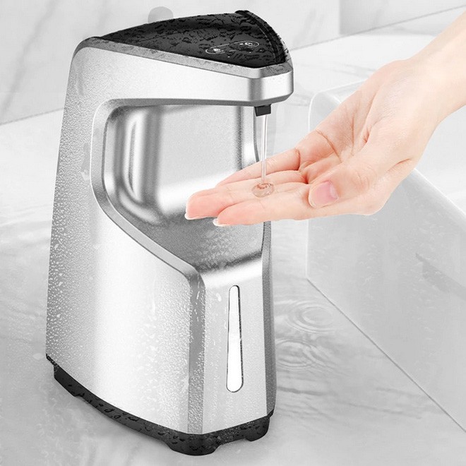 Jual TOUCHLESS HAND SANITIZER LIQUID / GEL DISPENSER OTOMATIS - 450 ml ...