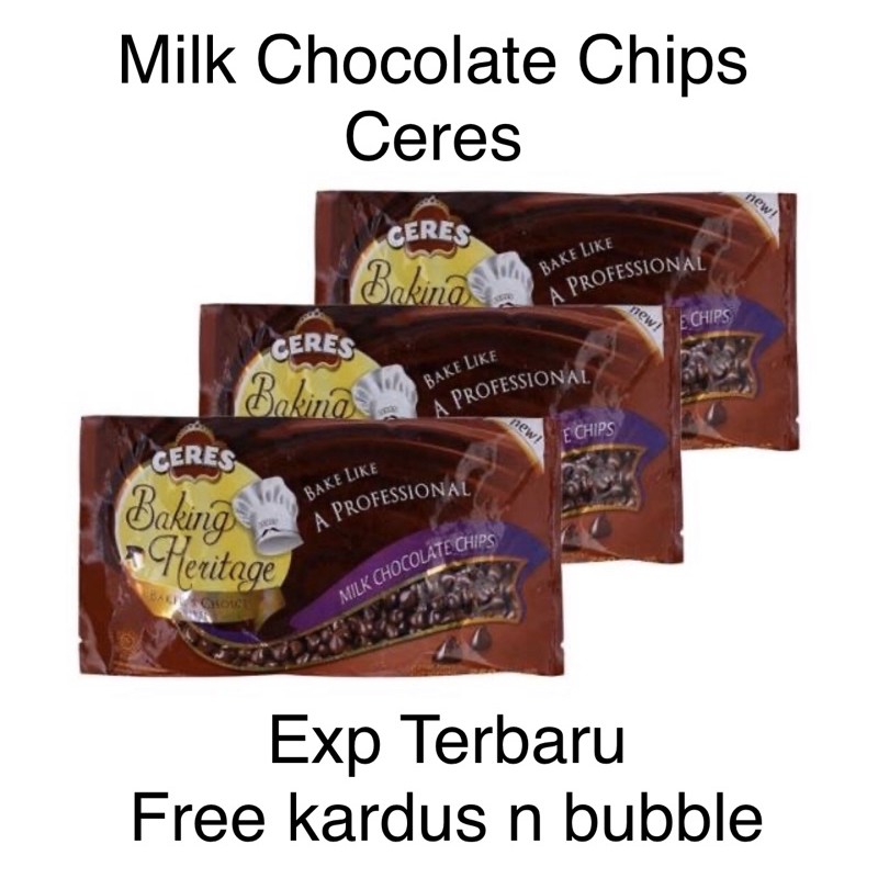 Jual Ceres Chocochips Baking Heritage Chocolate250gr Milk Chocolate ...