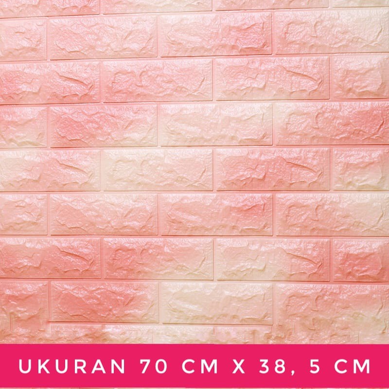 Jual Wallpaper Tembok Dinding 3D Model Batu Bata Putih/Walpaper Foam ...