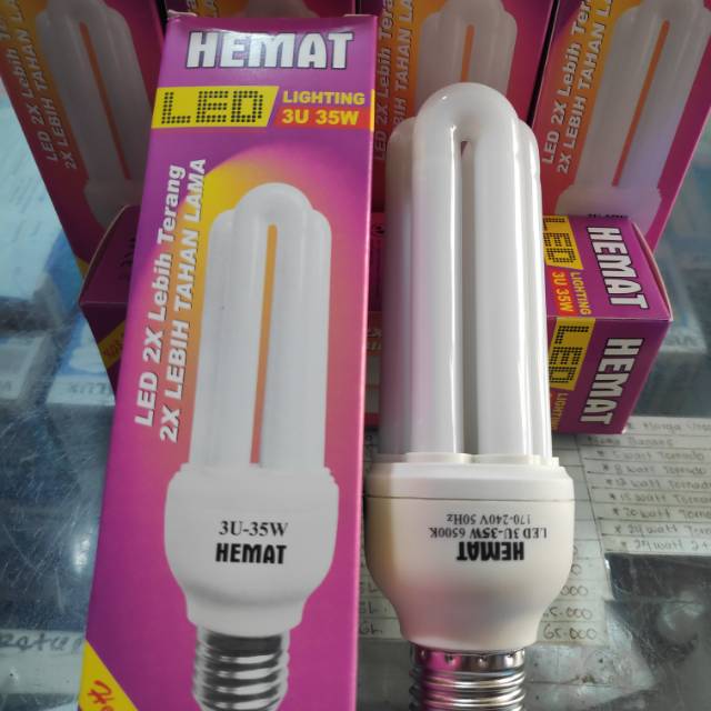 Jual Lampu PLC Led 3U Hemat 35 Watt SUPER TERANG HARGA PROMO | Shopee ...