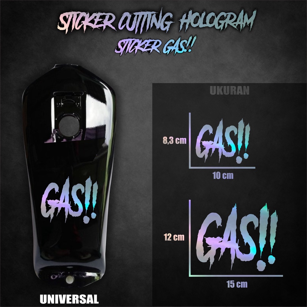 Jual Sticker Cutting Hologram GASS | Shopee Indonesia