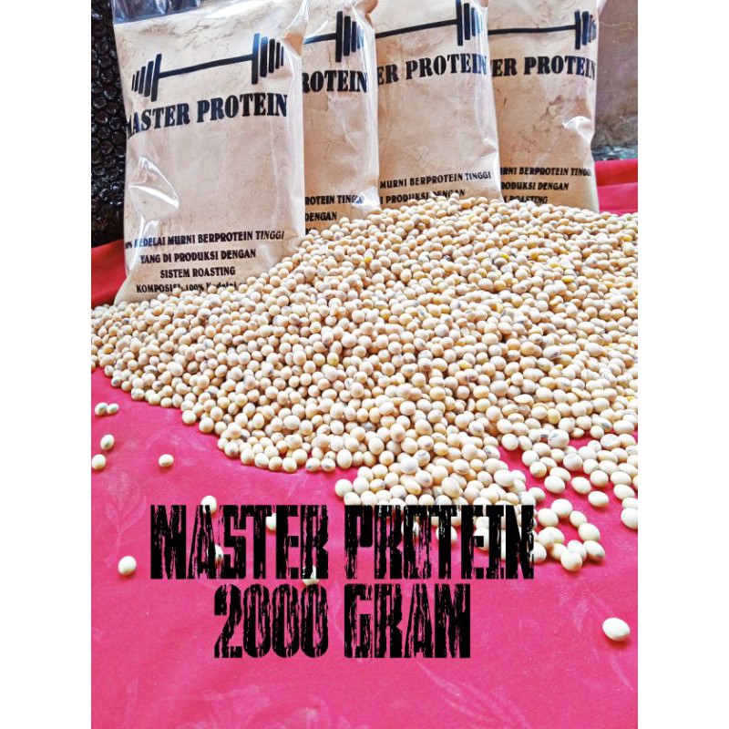 Jual master protein bubuk kedelai murni 2000gr | Shopee Indonesia