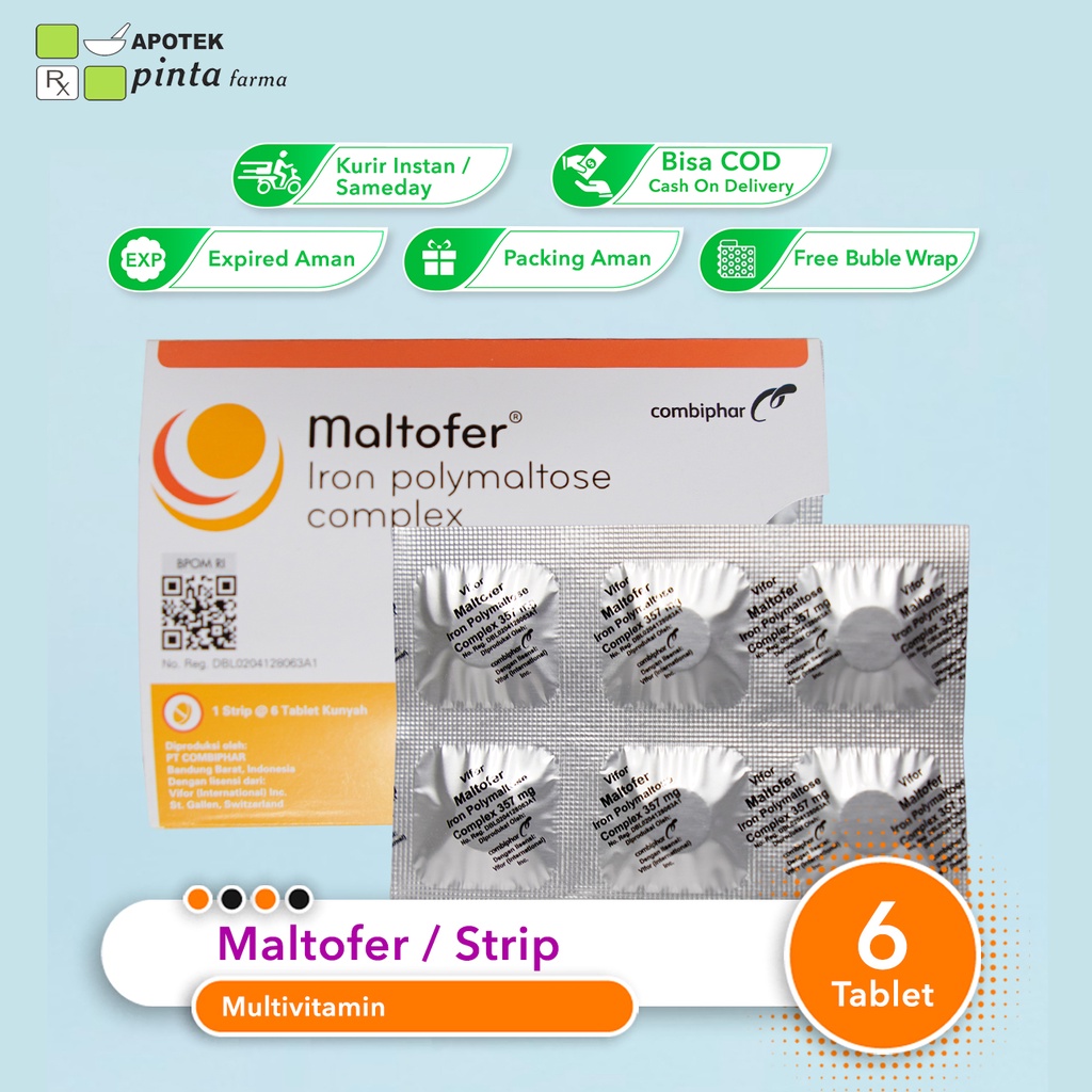Jual Maltofer iron polymaltose complex 6 Tablet | Shopee Indonesia