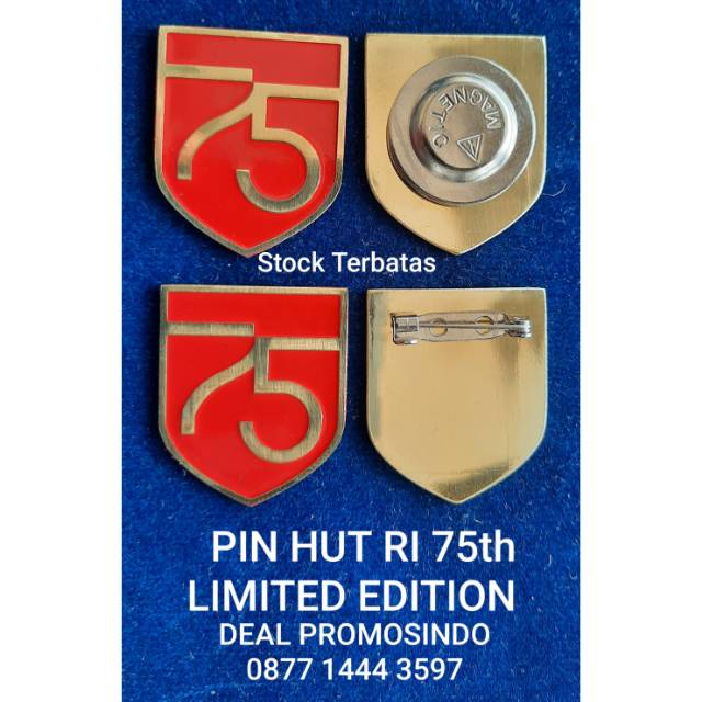 Jual PIN HUT RI 75 EXLUSIF | Shopee Indonesia